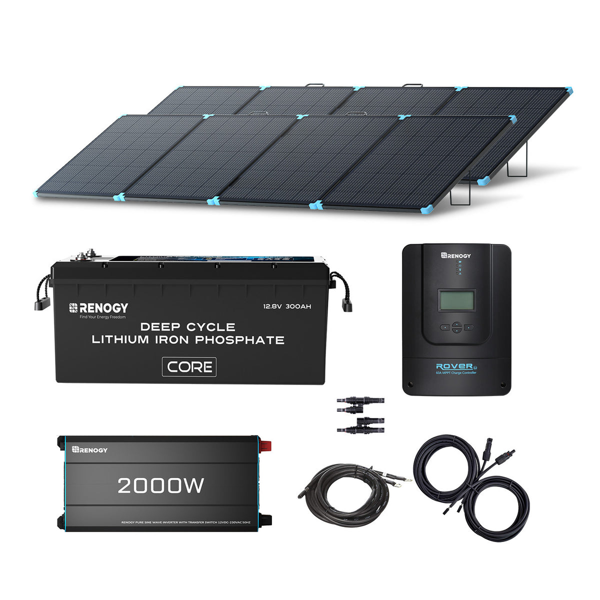 4kWh Portable Home Backup System 800W portable solar panel 12V 300Ah L ...