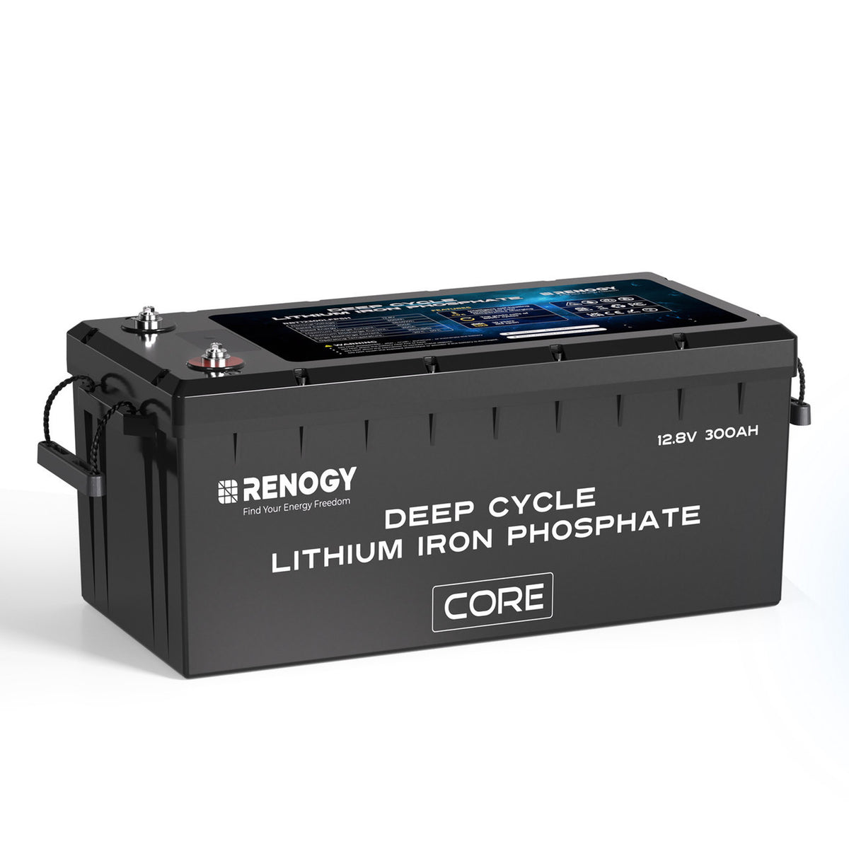 12V 300Ah Core Series Deep Cycle Lithium Iron Phosphate Battery w/Self ...