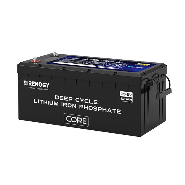 Open Box - 24V 100Ah lithium LiFePo4 battery with self-heating | Renogy EU